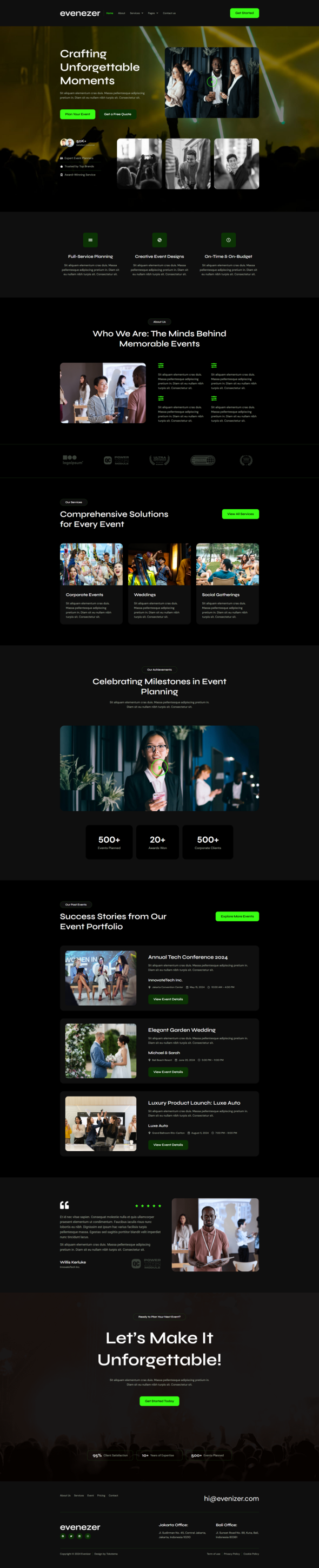 Evenizer - Event Organizer Elementor Template Kit by Tokotema | ThemeForest